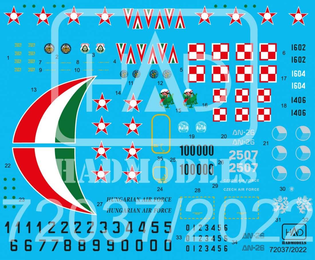 An-26 decal sheet | HLJ.com