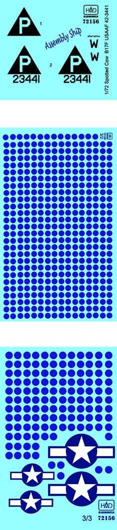 B-17F Spotted Cow USAAF Decal | HLJ.com