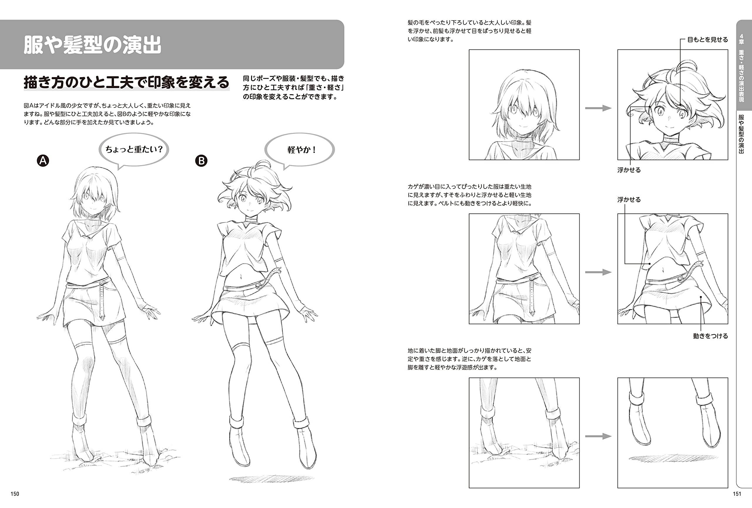 Basic Drawing Of Manga Expression Of Weight And Lightness | HLJ.com