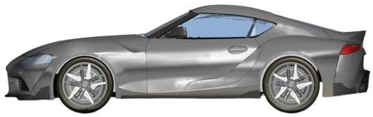 Toyota GR Supra (A90) RZ Matte Storm Gray Metallic | HLJ.com