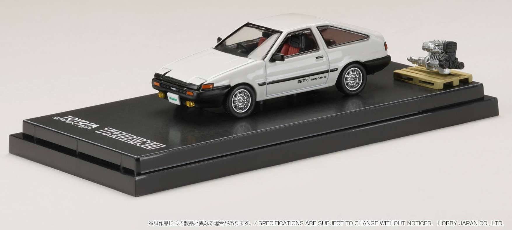 Toyota Sprinter Trueno GTV (AE86) with Engine Display Model White | HLJ.com