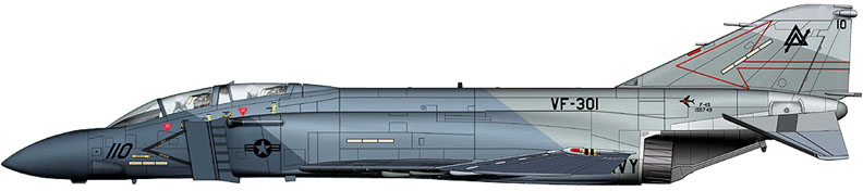 McDonnell Douglas F-4S Phantom II BuNo 155749 VF-301 Devil's Disciples ...