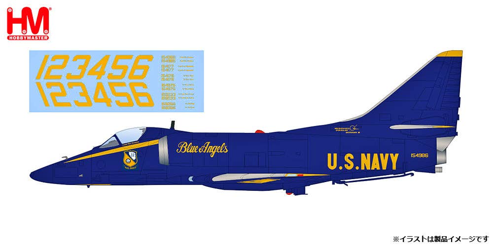A-4F Skyhawk Blue Angels 1-6 decal included version | HLJ.com