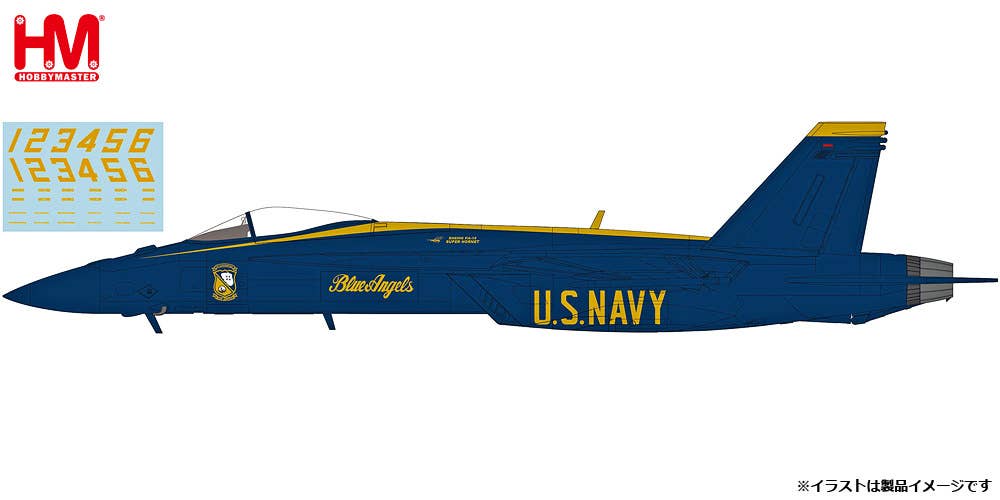 F/A-18E Super Hornet Blue Angels 2021 No. 1-6 Decal included version ...