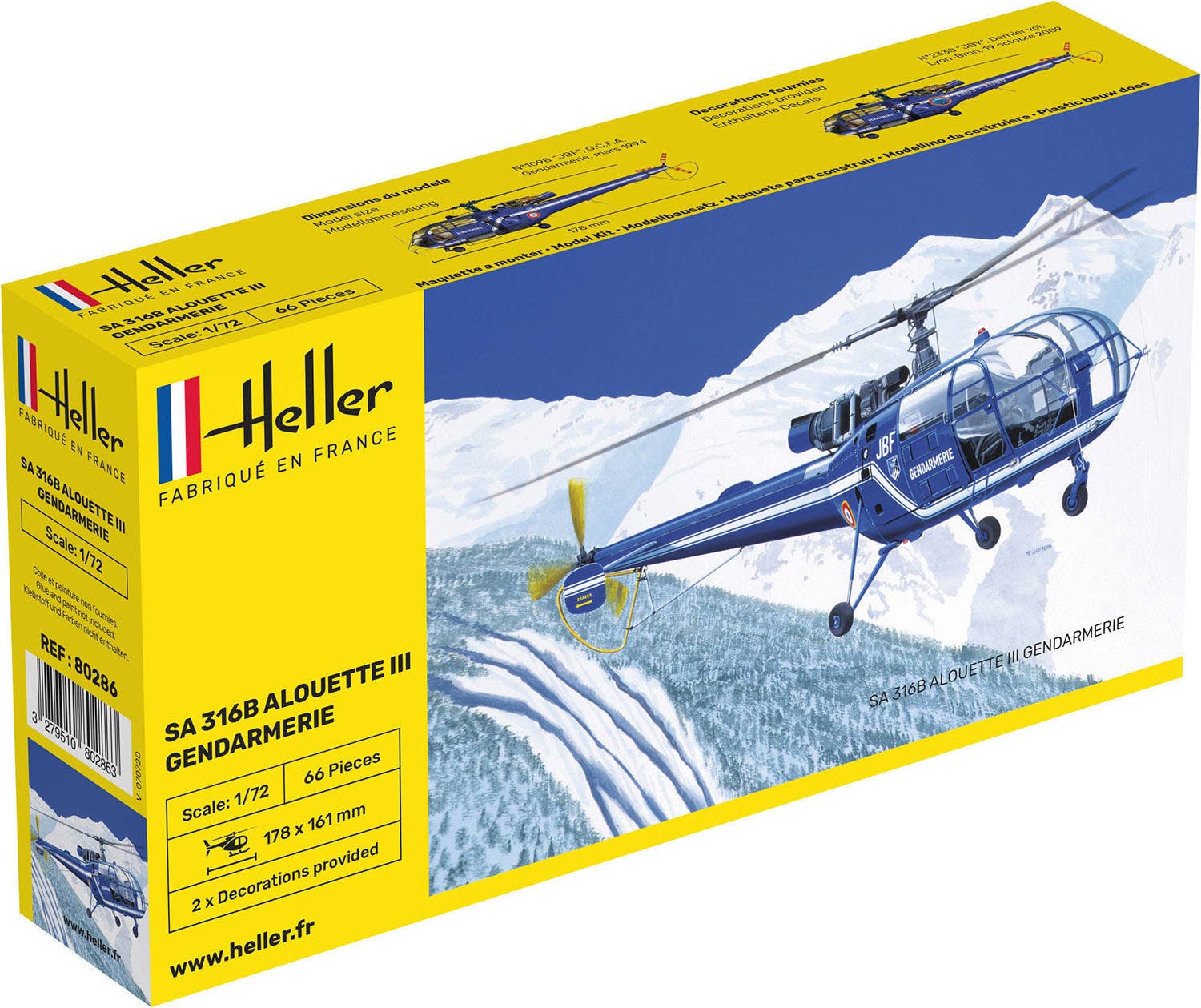 French National Gendarmerie SA316B Alouette III | HLJ.com