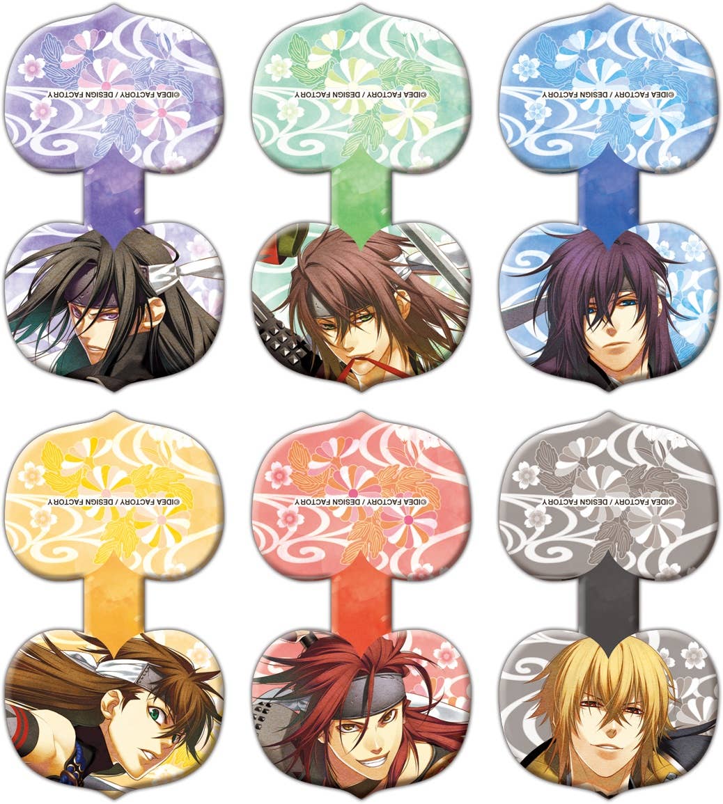 Otomite Hasameru Heart Magnet Hakuoki Vol.1: 1Box (6pcs) | HLJ.com