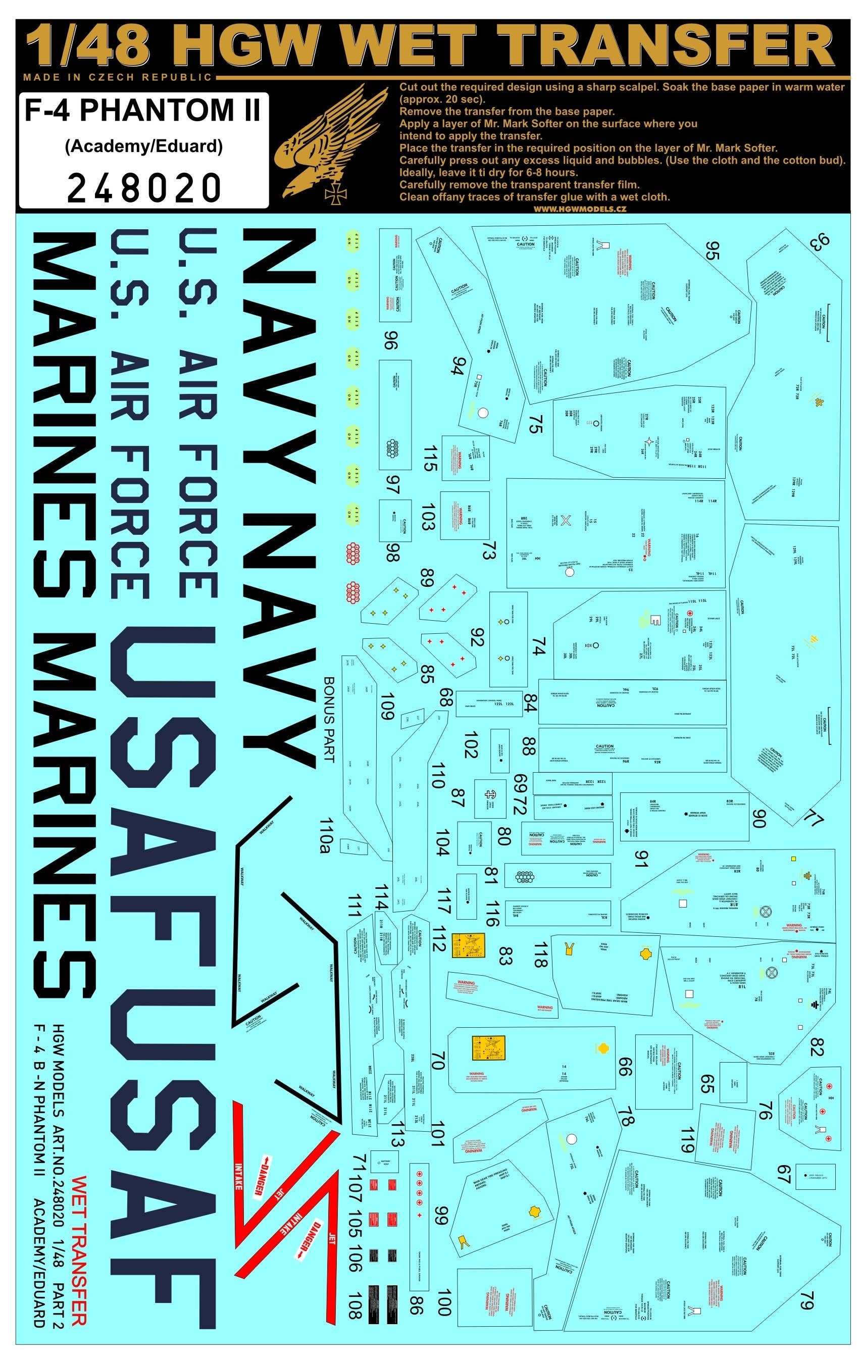 F-4 Phantom II Stencils | HLJ.com