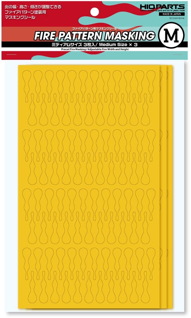 Masking Sticker for Fire Pattern M (3 pcs) | HLJ.com