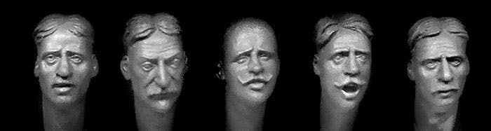 Various European faces with haircuts and facial hair circa 1880-1914 ...