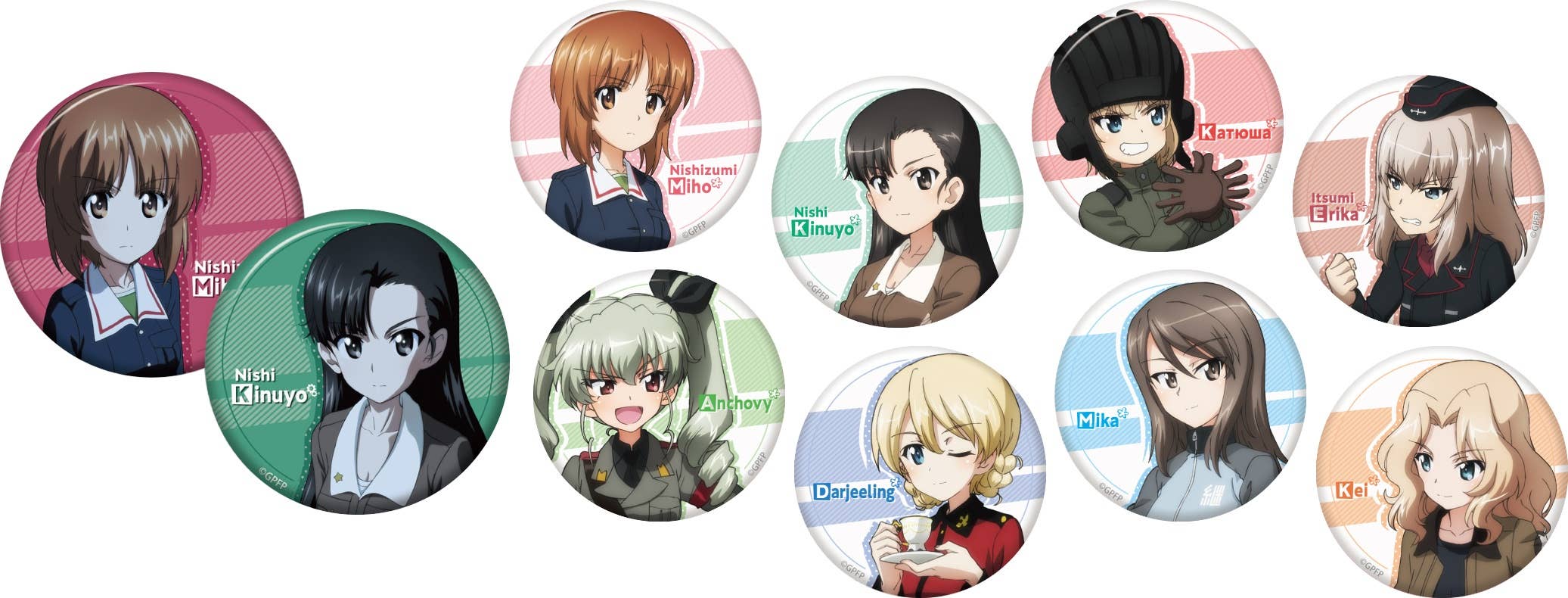 GIRLS und PANZER: Can Badge Collection: 1Box (50pcs) | HLJ.com