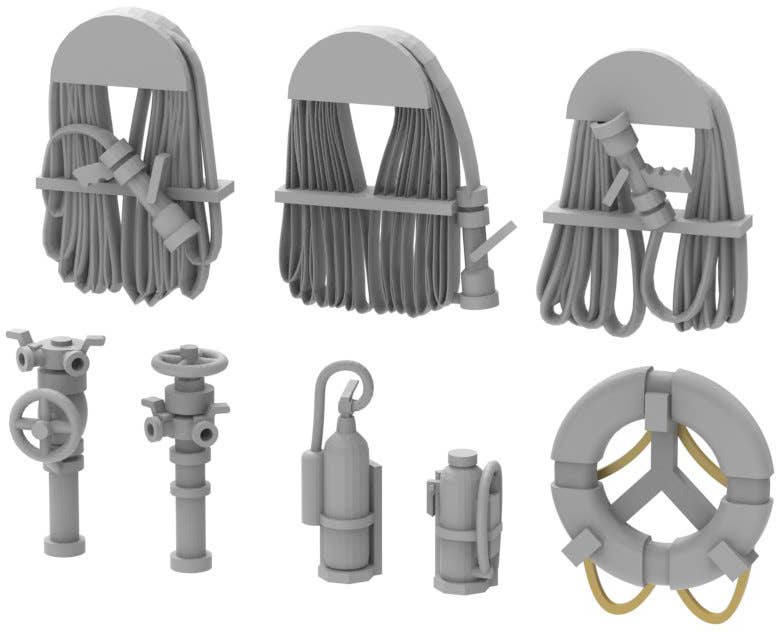 United States Navy Fire Hose & Valve & Float Set | HLJ.com