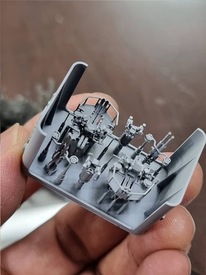 Bofors 40mm Twin Machine Gun Early Type (Mk.51 with Fire Control Device ...