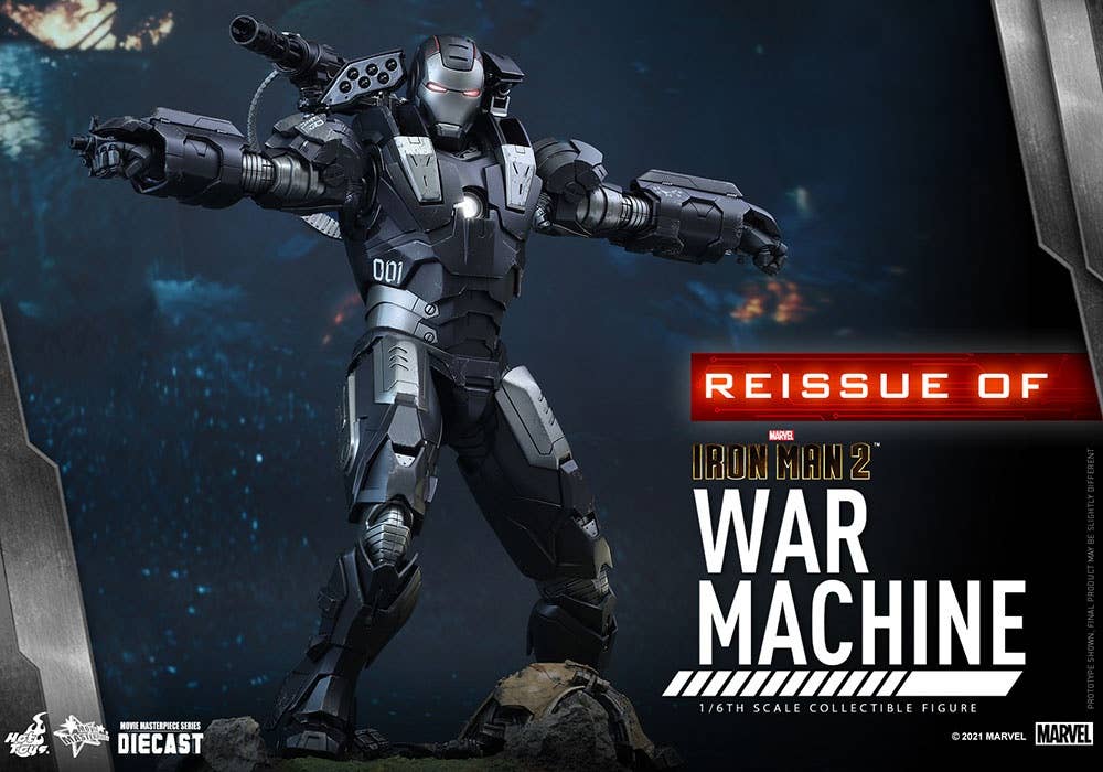 Movie Masterpiece Diecast - Fully Poseable Figure: Iron Man 2 - War ...