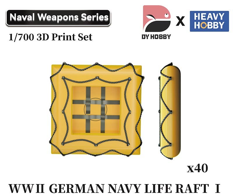 WWII German Navy Life Raft I Square Type (40pcs) | HLJ.com