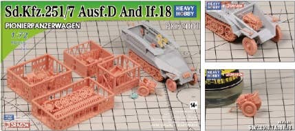 WWII German Army Sd.Kfz.251/7 Type D Armored Engineer Vehicle 2in1 ...