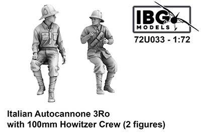 Italian Autocannone 3Ro with 100mm Howitzer Crew (2 figures) | HLJ.com