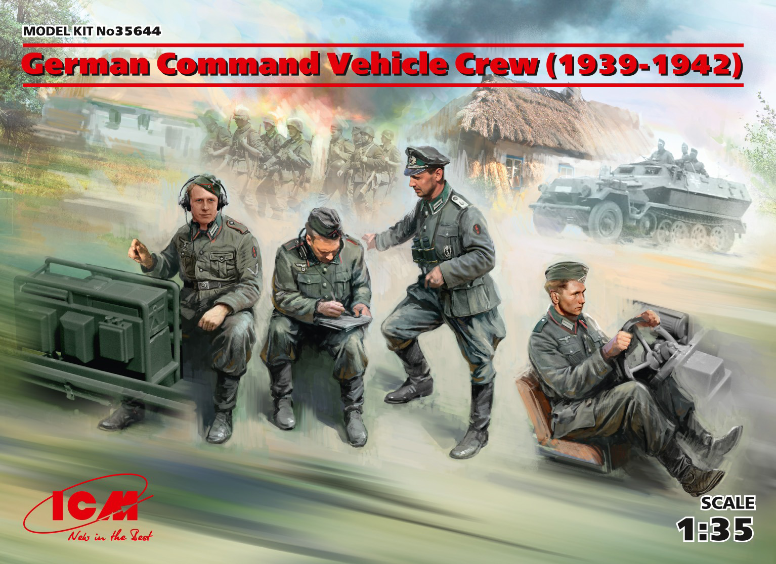 German Command Vehicle Crew (1939-1942) (4 figures) | HLJ.com