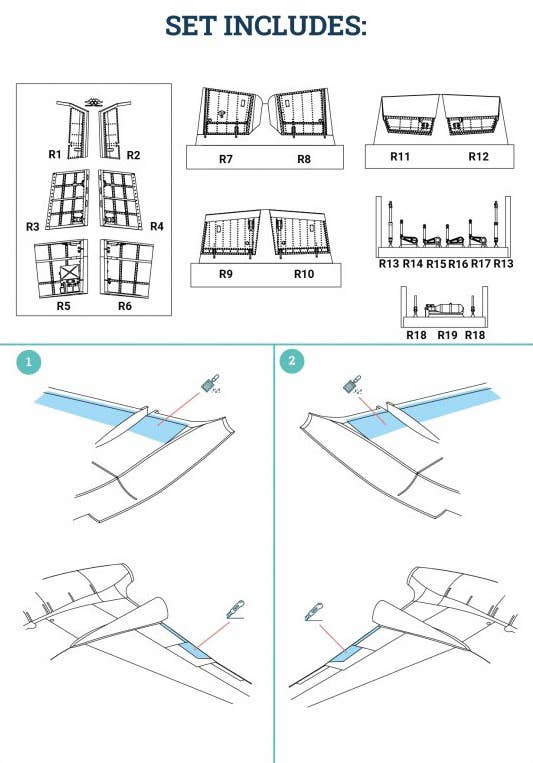DH-100 Vampire landing flaps and air brakes (for INFINITY MODELS) | HLJ.com