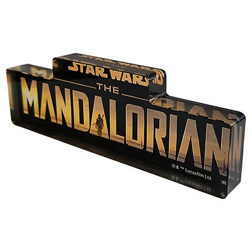 Star Wars The Mandalorian / Logo Acrylic Block Season 1-3 Set of 3 ...