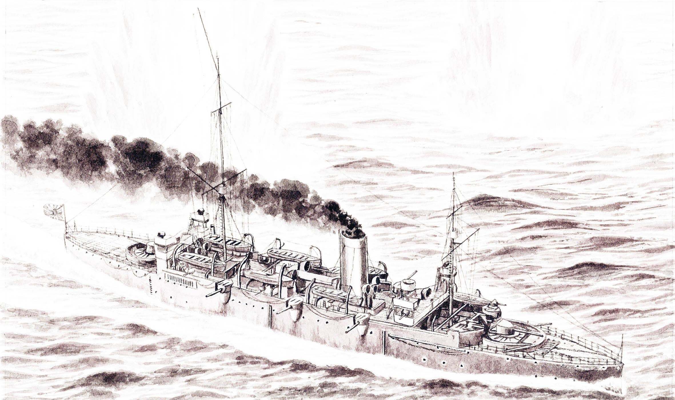 Resin kit Japanese cruiser Naniwa | HLJ.com