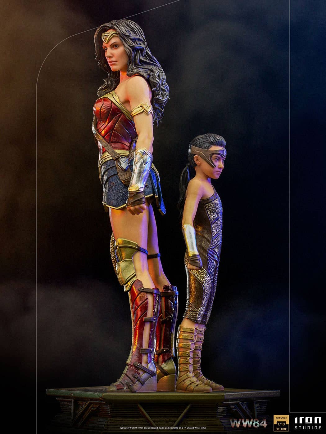 DC - Iron Studios Statue: Deluxe Art Scale - Wonder Woman & Young Diana ...