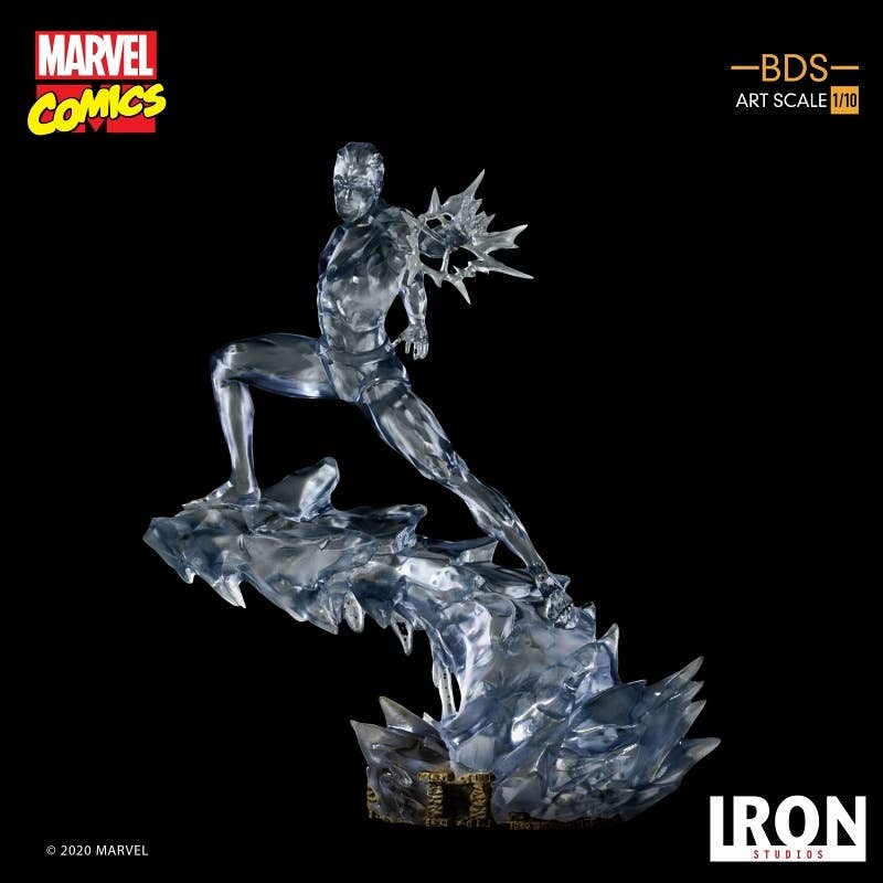 Marvel Comics Iceman Battle Diorama Series Art Scale Statue | HLJ.com