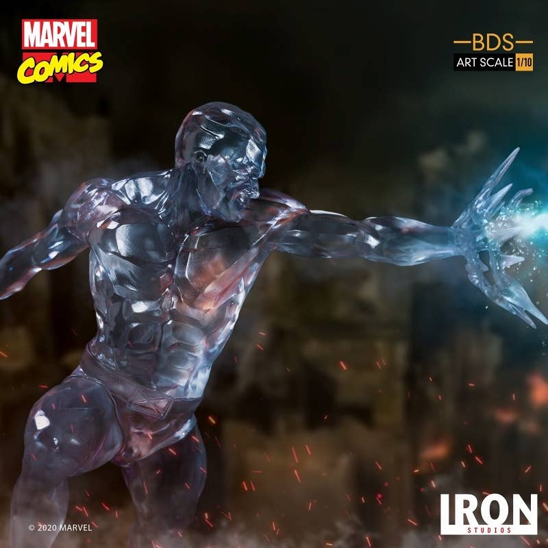 Marvel Comics Iceman Battle Diorama Series Art Scale Statue | HLJ.com