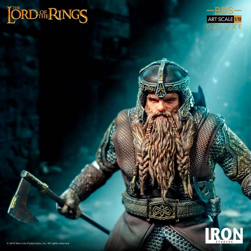The Lord of the Rings: Gimli Battle Diorama Series Art Scale Statue ...