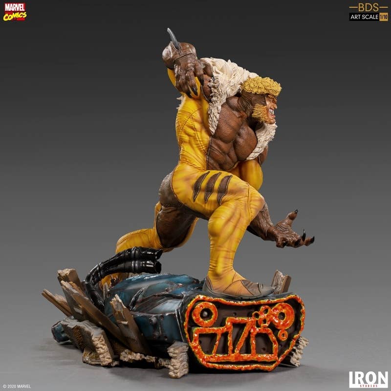 Marvel Comics Sabretooth Battle Diorama Series Art Scale Statue | HLJ.com