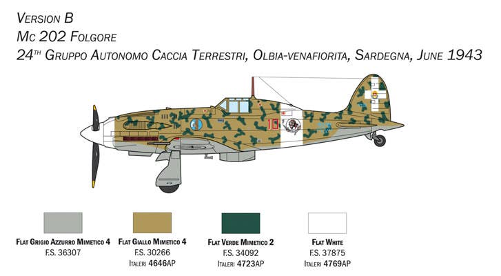 WW.II Italian Air Force Macchi MC.202 Folgore 378th Squadron | HLJ.com
