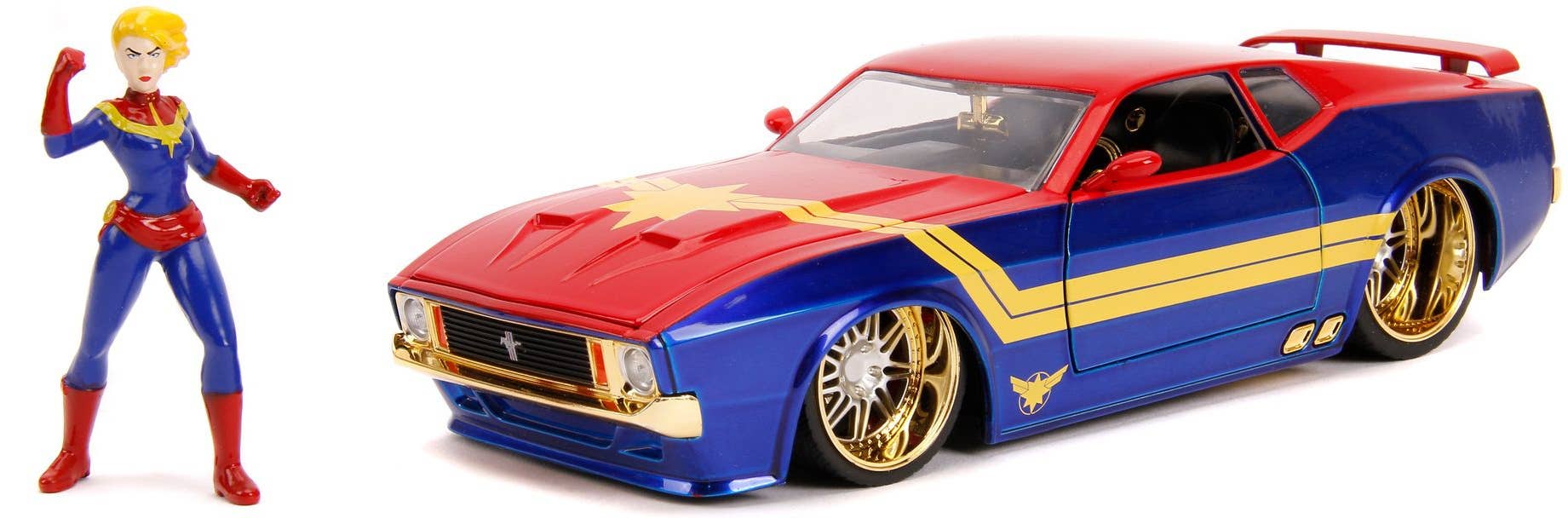 Ford Mustang Mach 1 1973 with Captain Marvel Figure (Avengers) | HLJ.com