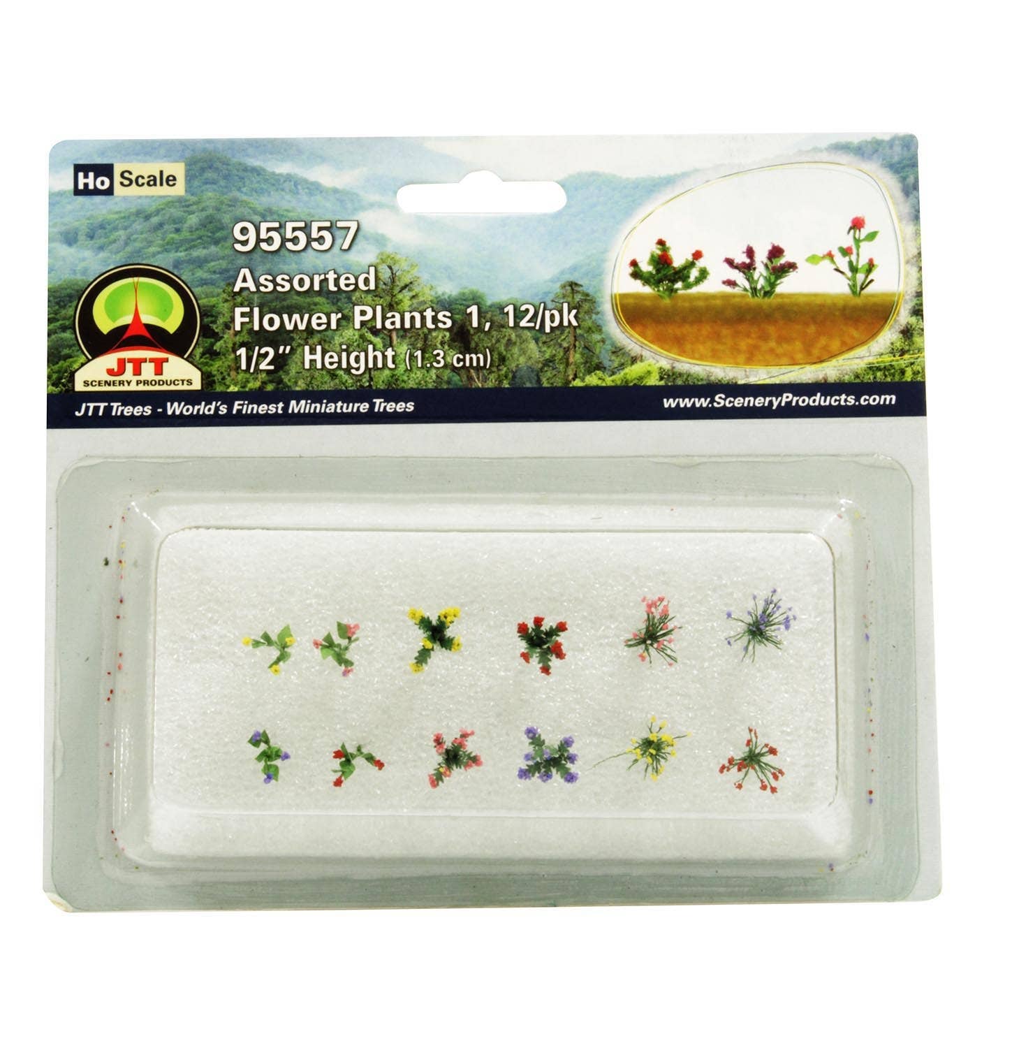 Flower Assorted Pack 1 Ho Scale (12 Shares) | HLJ.com