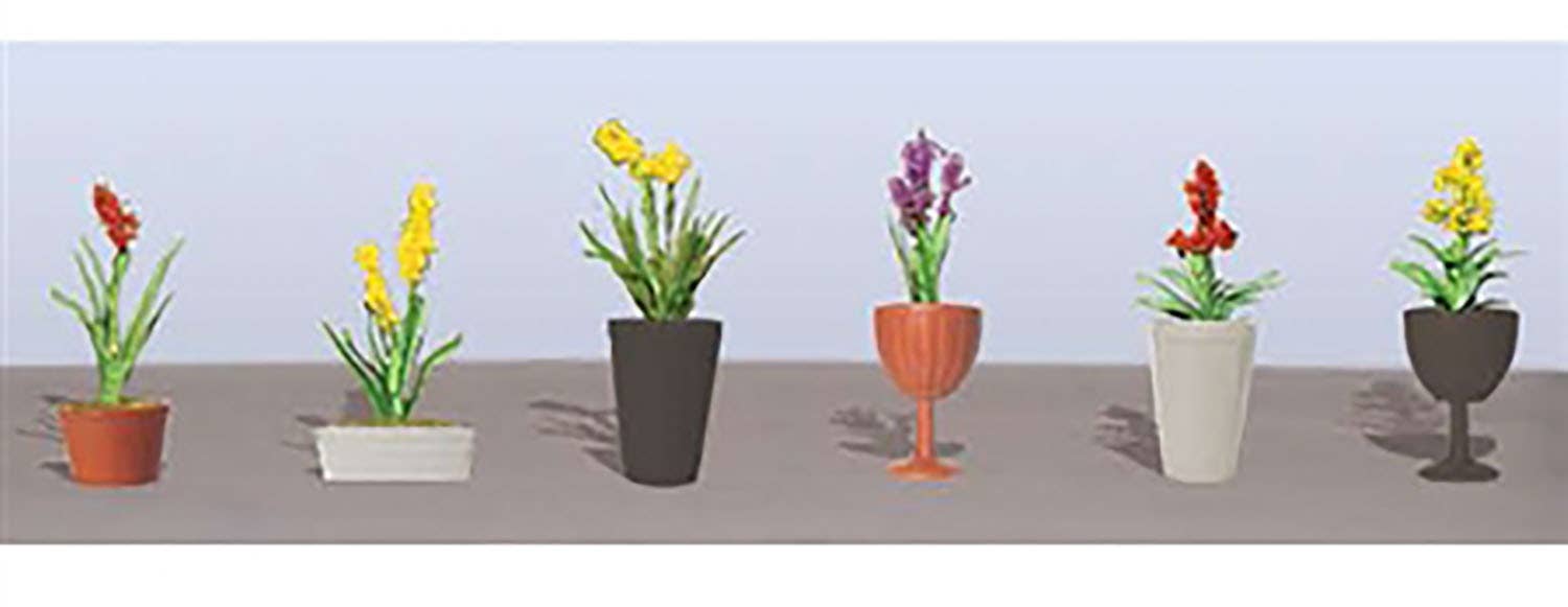 Potted Flower Set 2 Ho Scale (6 Pots) | HLJ.com