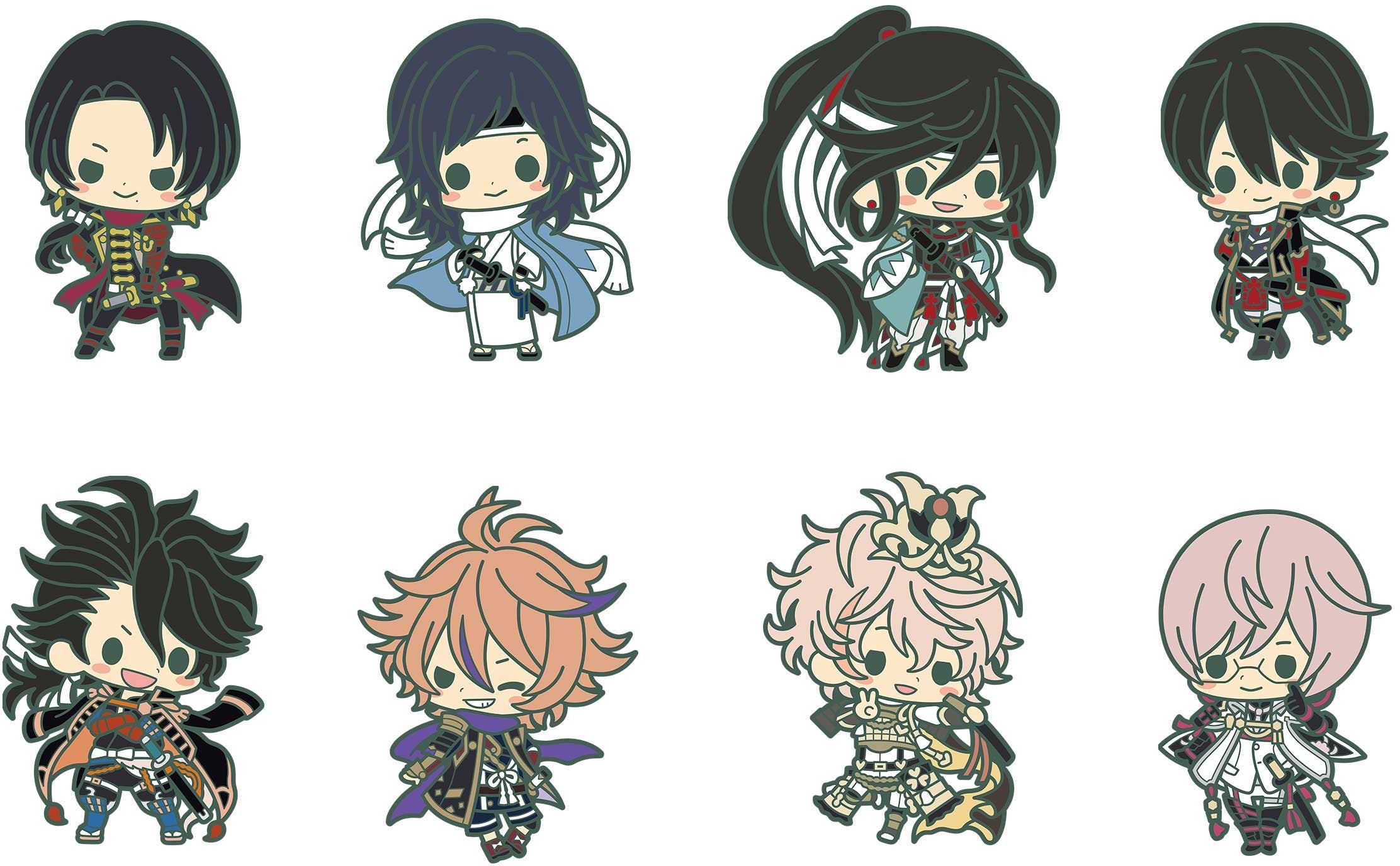 Rubber Charm Strap Collection Touken Ranbu -ONLINE-: Kiwame The First Unit 1Box 8pcs | HLJ.com
