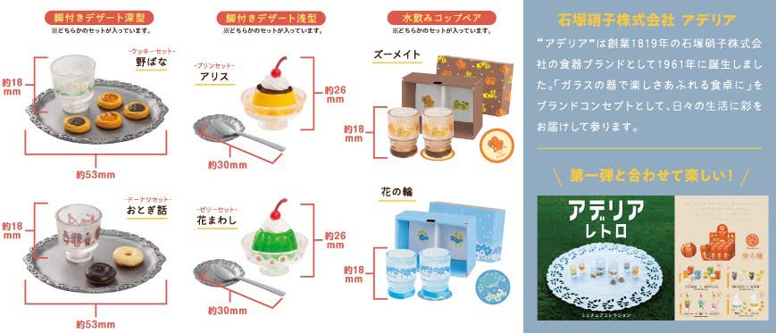 Adelia Retro Miniature Collection Vol.2 BOX: 1Box (12pcs) | HLJ.com