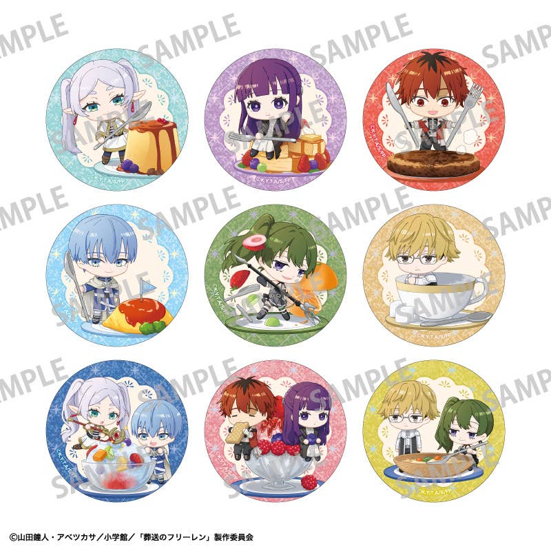 Frieren: Beyond Journey's End : Trading Glitter Can Badge / Narabete Party: 1Box (9pcs) | HLJ.com