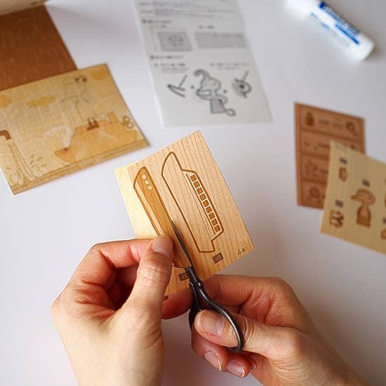 Wooden Collage Greeting Card: Hideo Noguchi | HLJ.com