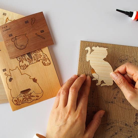 Wooden Collage Handmade Kit: Proverbs Illustrated by Cats Part 2 | HLJ.com