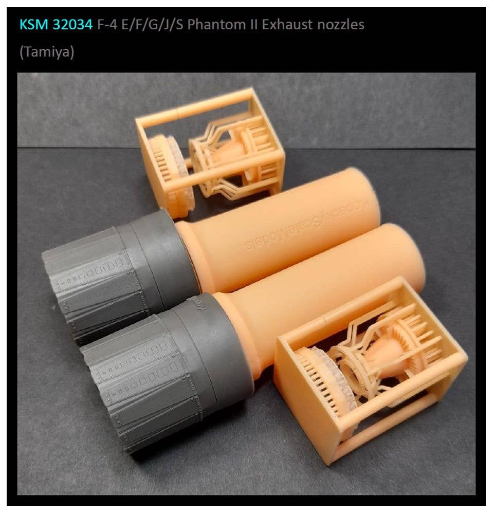 F-4 E/F/G/J/S Phantom II exhaust nozzles (for TAMIYA) | HLJ.com