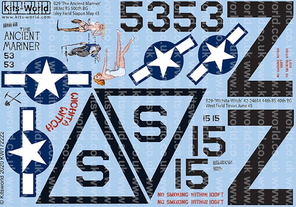 WW.II US Forces B-29 Superfortress Decal Set 4 | HLJ.com