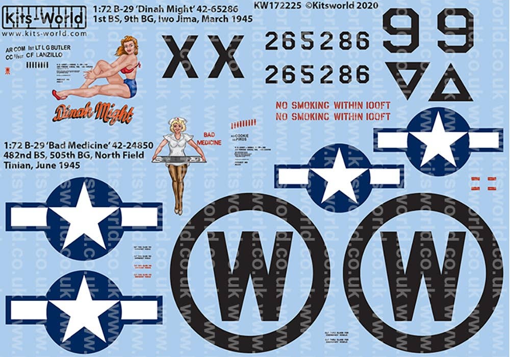 WW.II US Forces B-29 Superfortress Decal Set 5 | HLJ.com