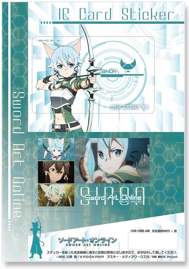 Sword Art Online: IC Card Sticker Design 05 Sinon | HLJ.com