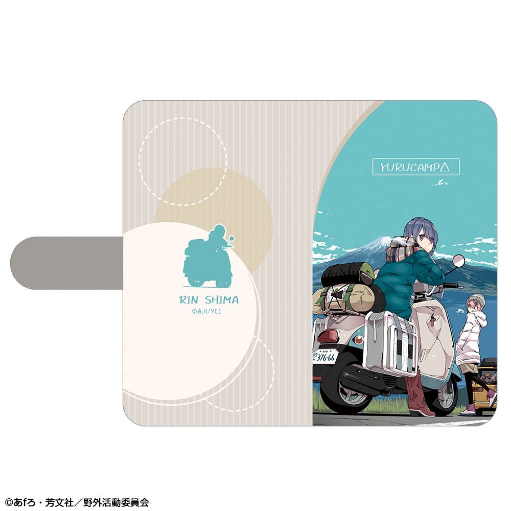 Laid-Back Camp: Book Style Smartphone Case M Size Ver.2 Design 05 ...