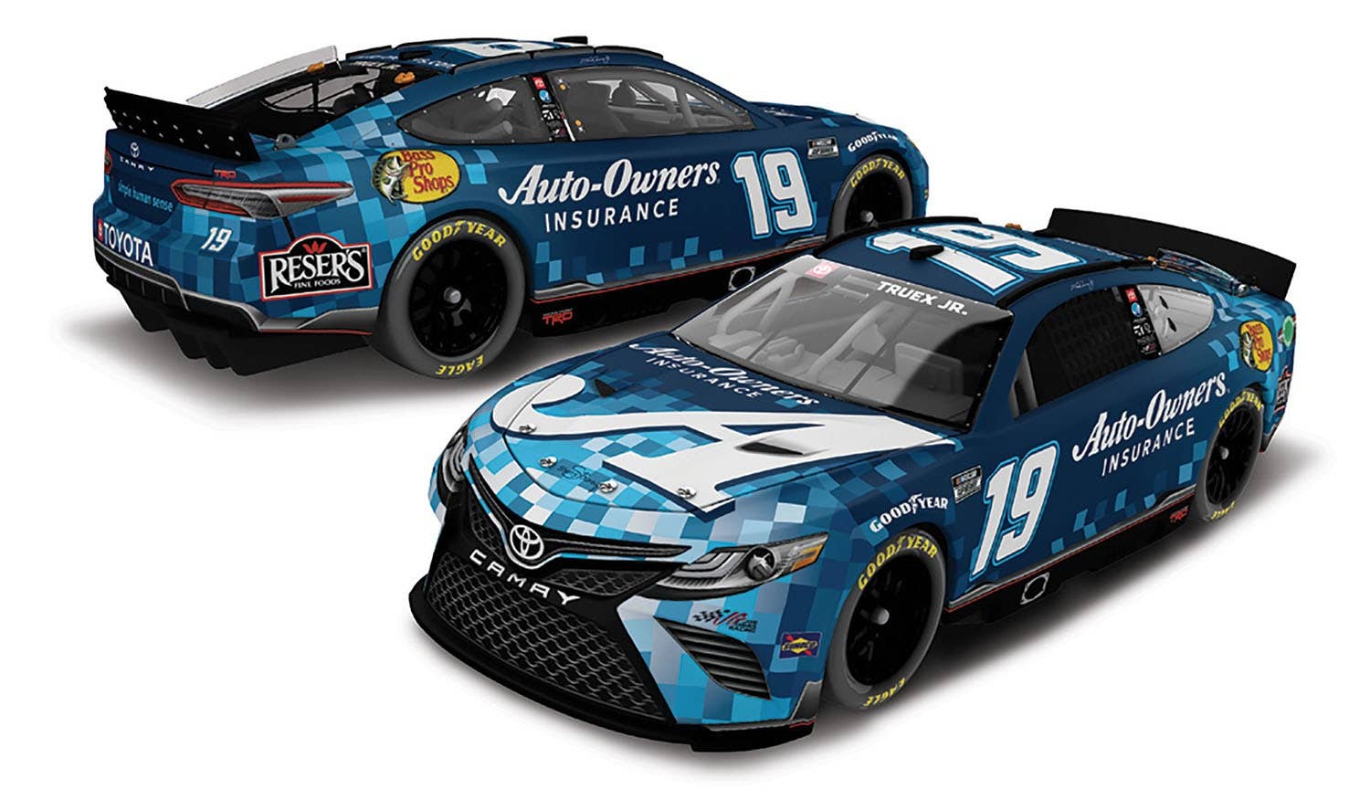 Martin Truex Jr. # 19 Auto Owners Insurance TOYOTA Camry NASCAR 2022 ...