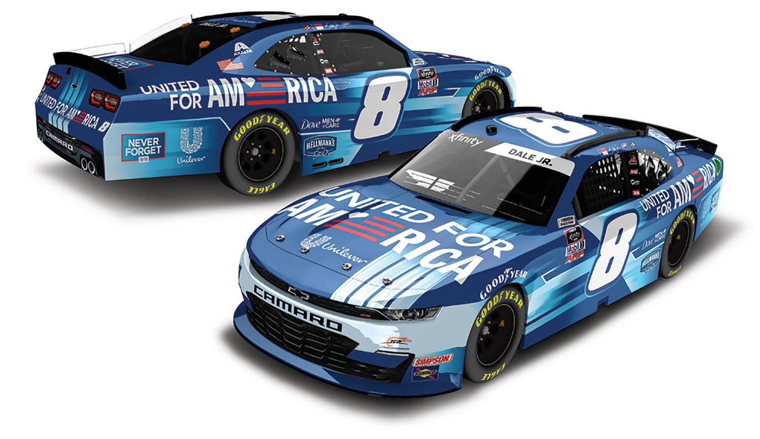 Dale Earnhardt Jr. # 8 Unilever United for America Chevrolet Camaro ...
