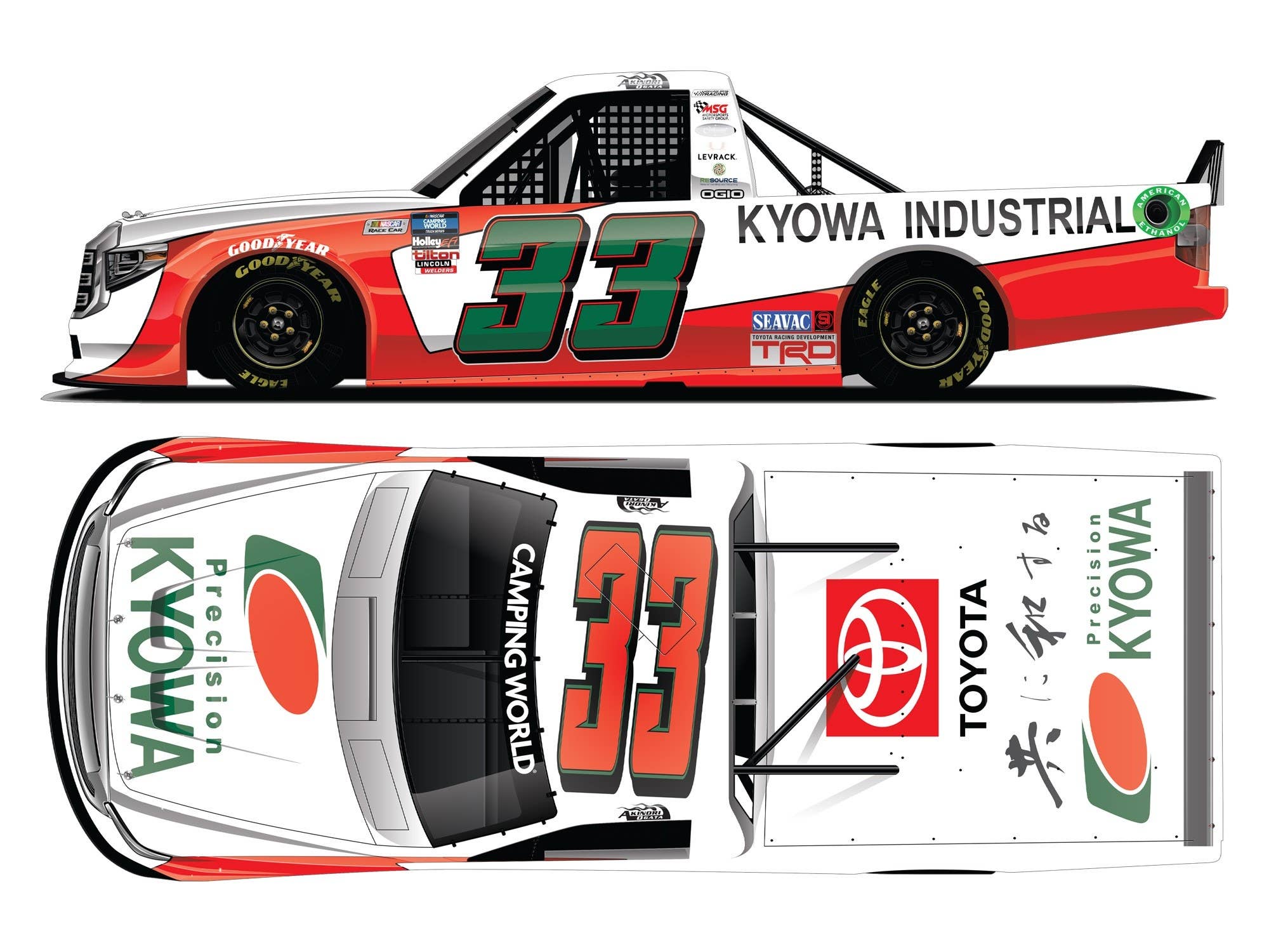 Akinori Ogata # 33 Kyowa Sangyo TOYOTA Tundra NASCAR Camping World ...