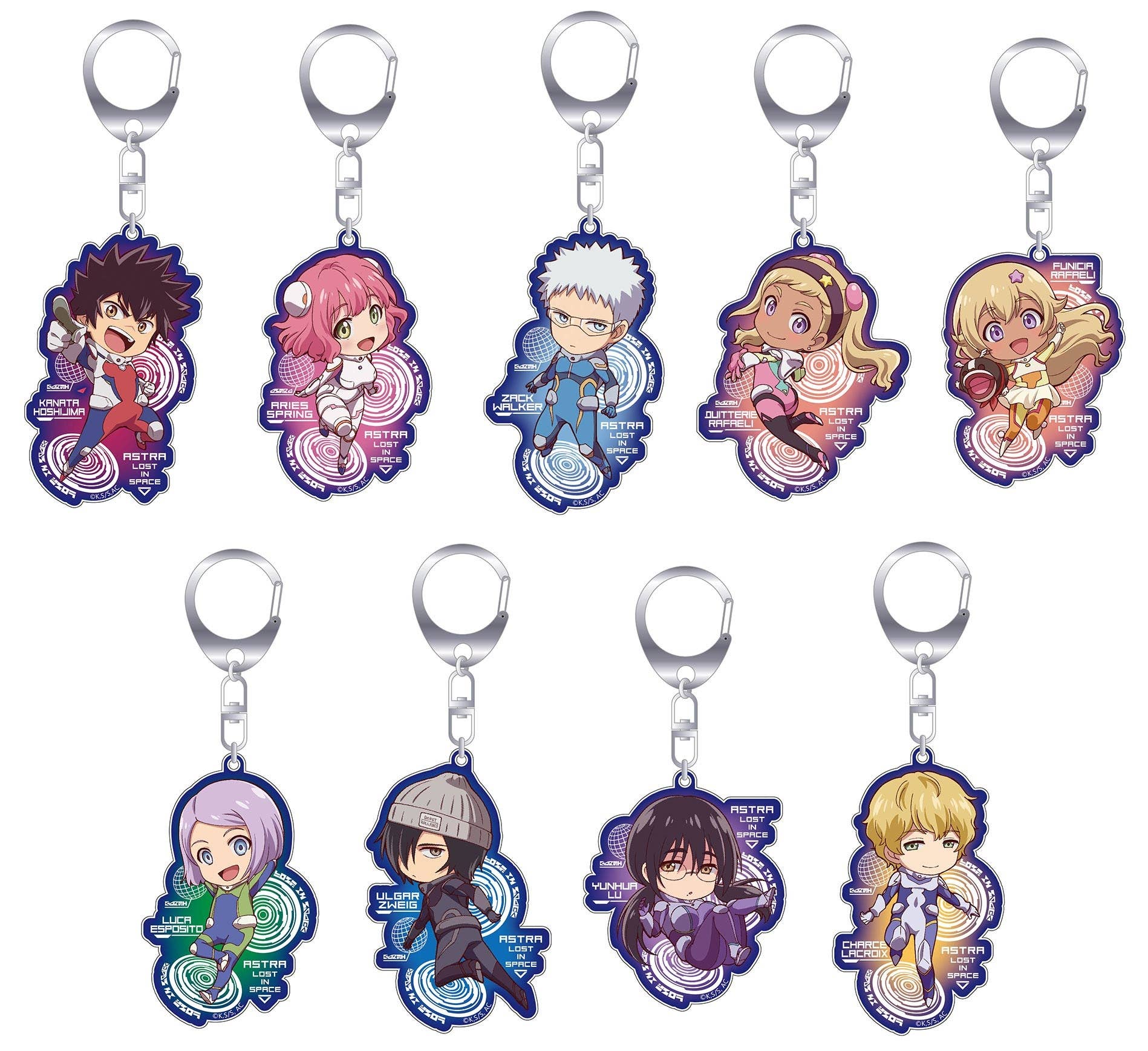 Astra Lost in Space: Tobi-Chara Trading Acrylic Keychain 1Box 9pcs ...