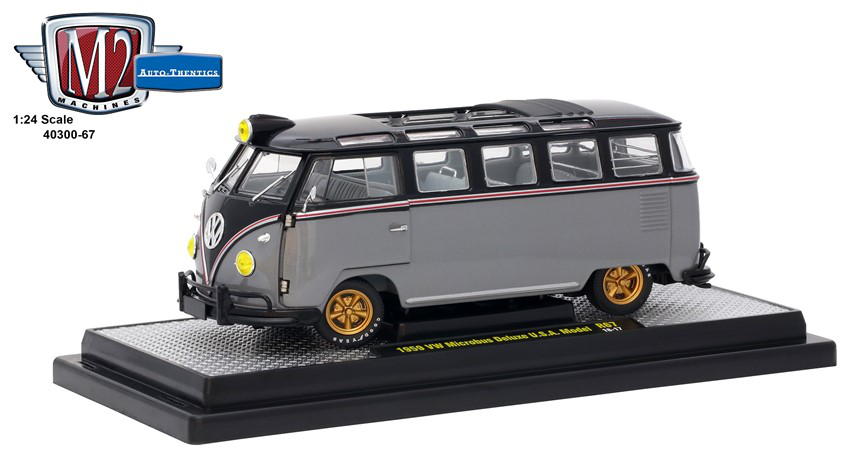 1959 VW Microbus Deluxe U.S.A. Model - Gloss Black Top & Gray Metallic ...