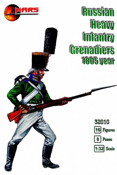 Russian Heavy Infantry Grenadiers 1805 year (16 figures, 8 poses) | HLJ.com