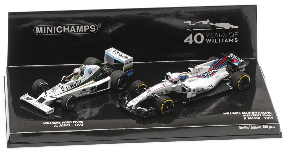 Williams Ford FW06 Jones 1978/Williams FW40 Massa 2017 Williams F1 40th ...